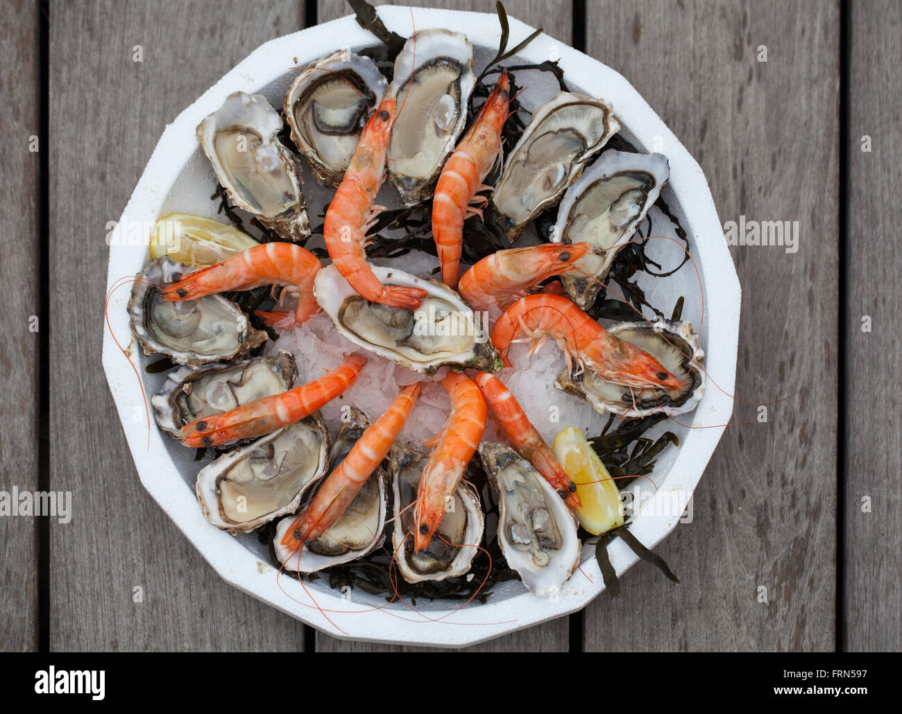 Seafood for sale at the seafood market in Europe Stock Photo - Alamy