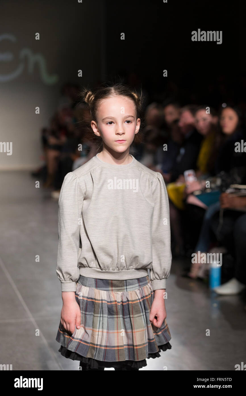 New York, NY USA - March 12, 2016: Young model walks runway for Sen-35 ...
