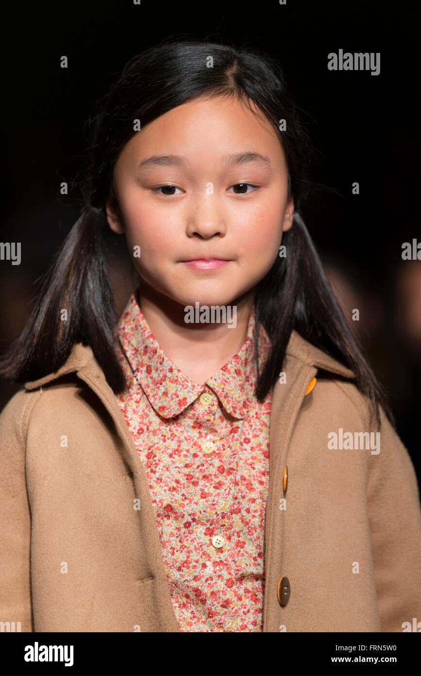 New York, NY USA - March 12, 2016: Young model walks runway for Sen-35 ...