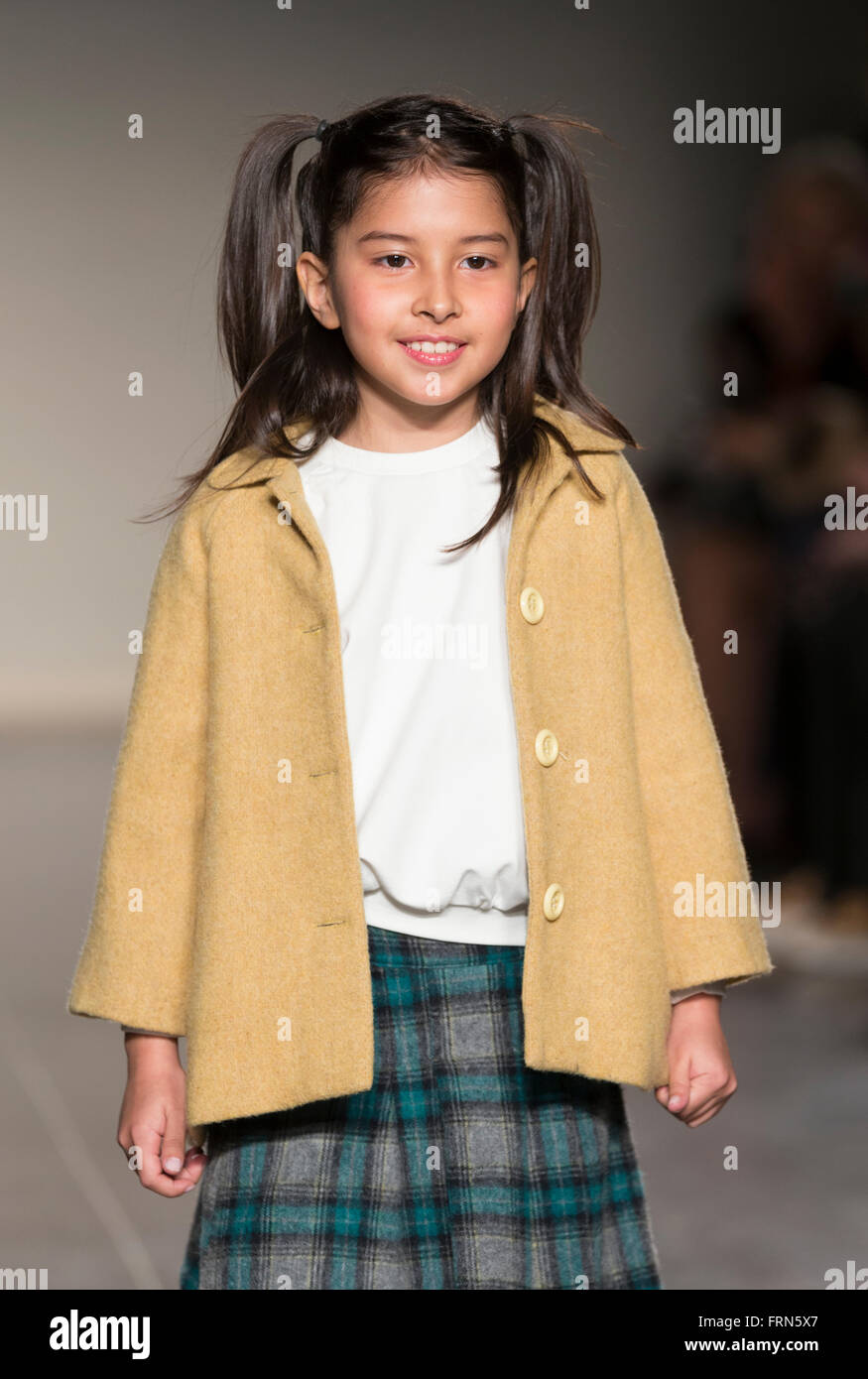 New York, NY USA - March 12, 2016: Young model walks runway for Sen-35 ...
