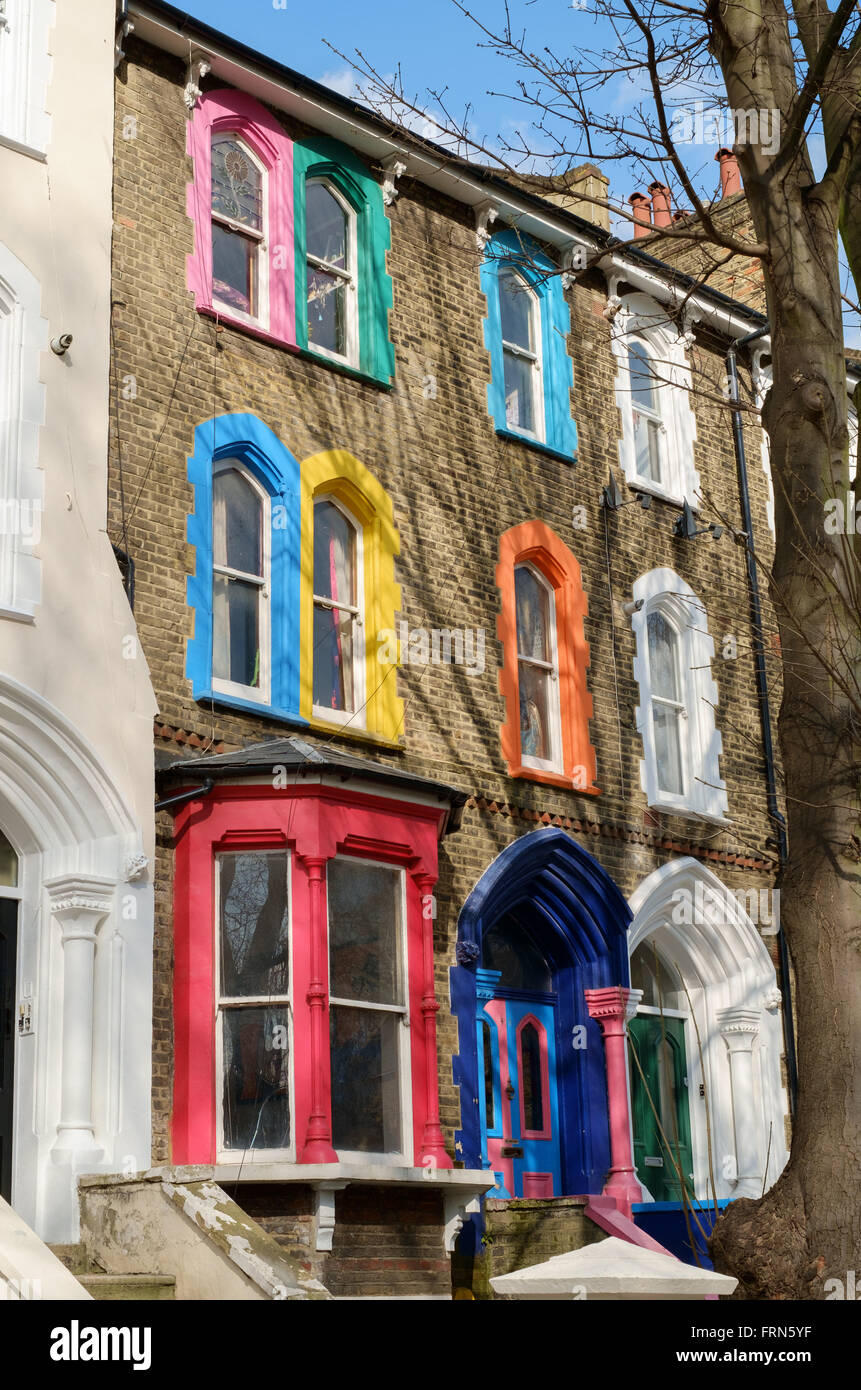 Multi coloured house belonging to the artist Leonard “Lennie” Lee in ...