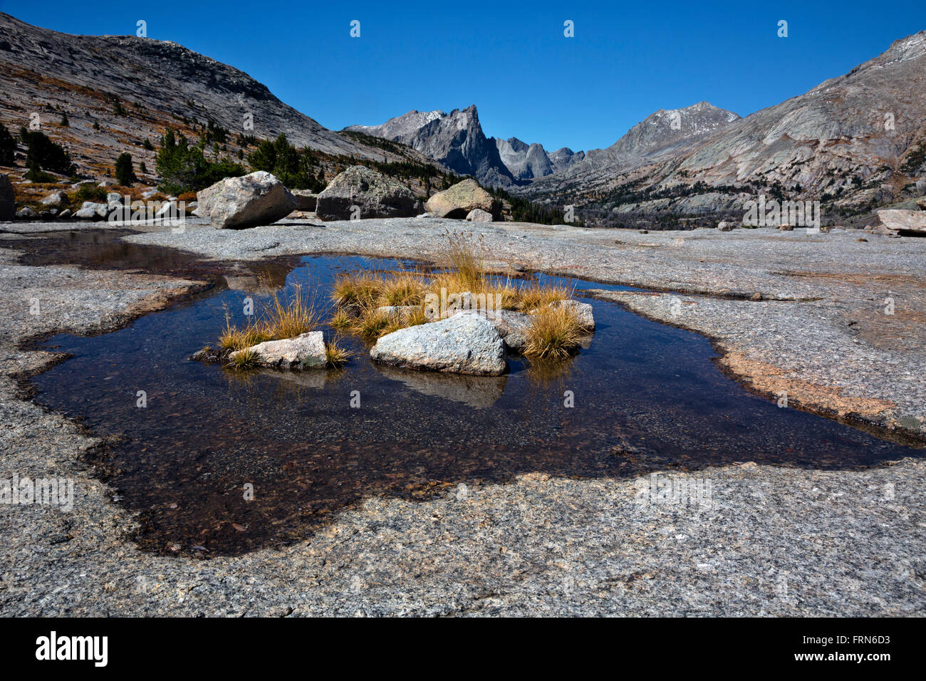 WYOMING - View from Deep Lake north over the Big Sandy drainage to the ...