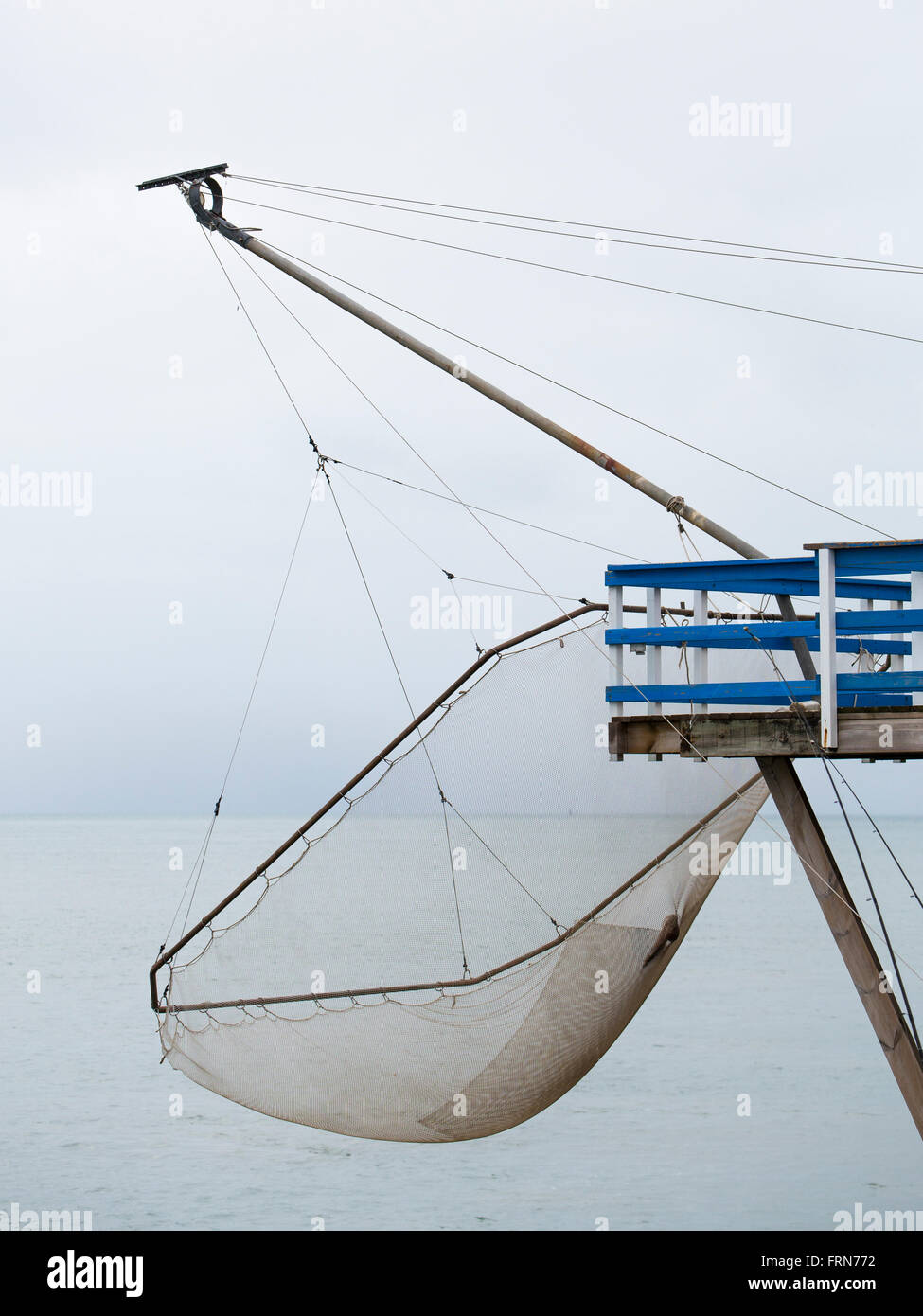 Carrelet detail Gironde France Stock Photo - Alamy