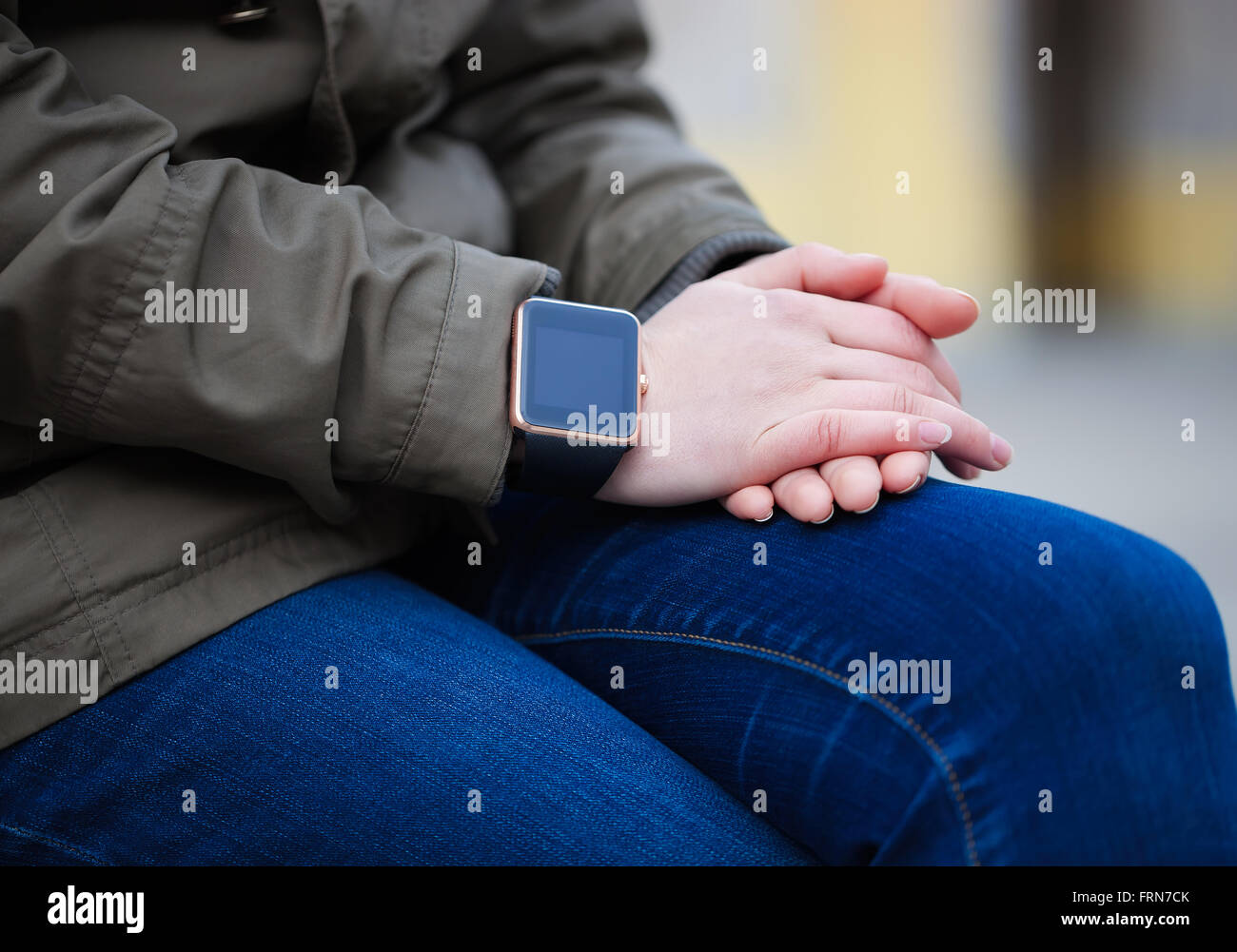 Girl with a watch High Resolution Stock Photography and Images - Alamy