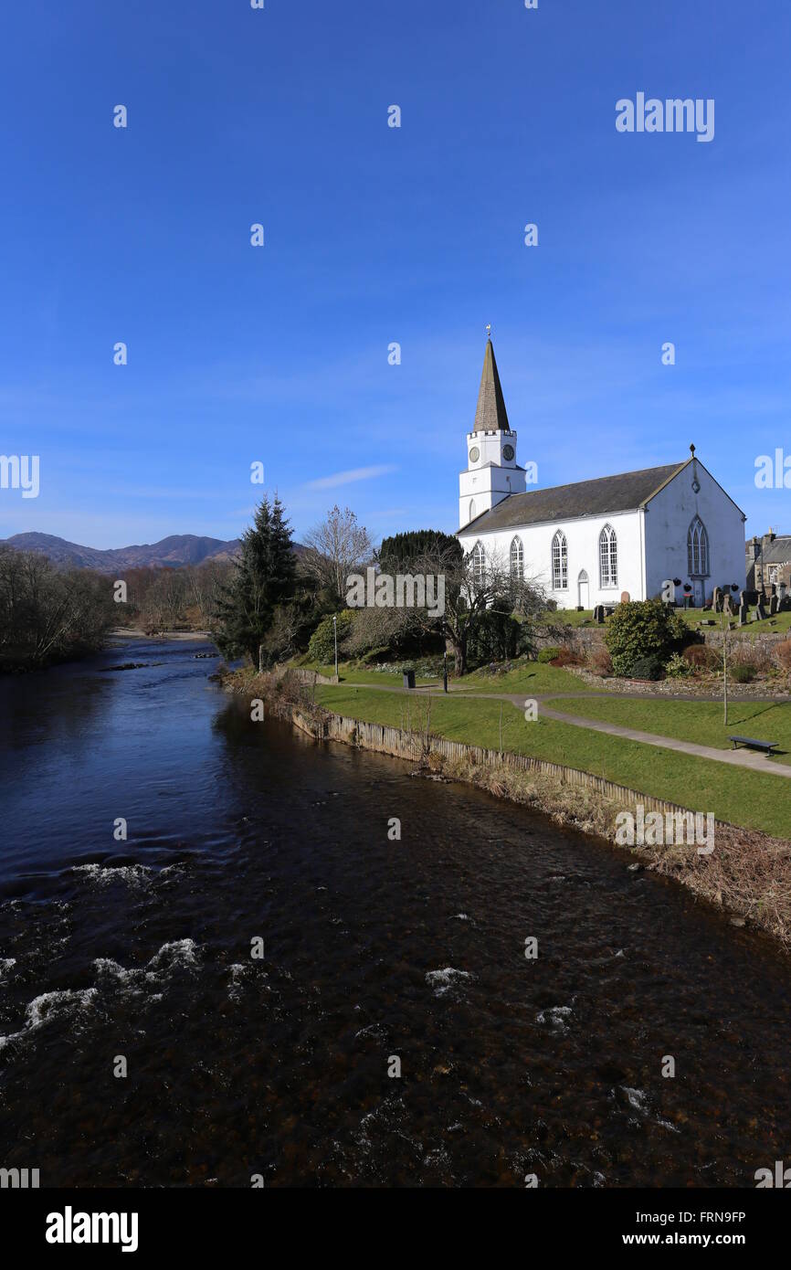 Comrie white church hi-res stock photography and images - Alamy