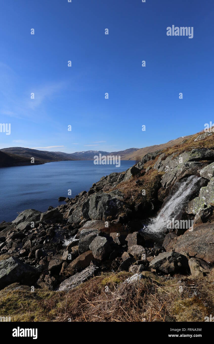Loch Lednock reservoir Glen Lednock Scotland March 2016 Stock Photo - Alamy