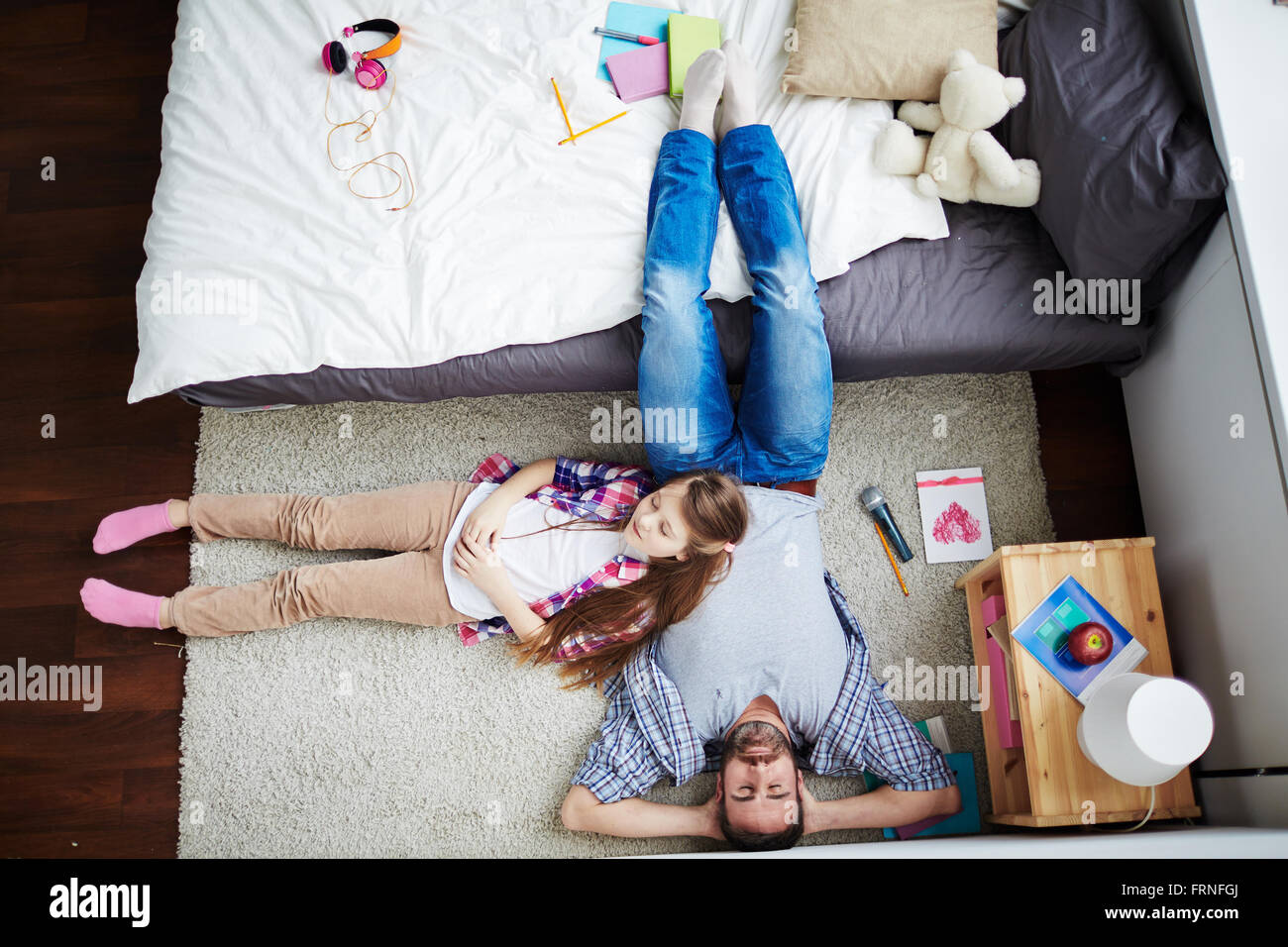 Napping on the floor Stock Photo - Alamy