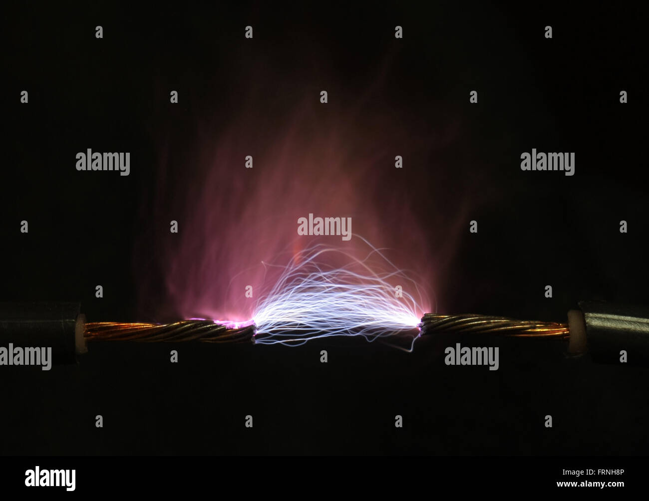 high voltage electrical spark Stock Photo - Alamy