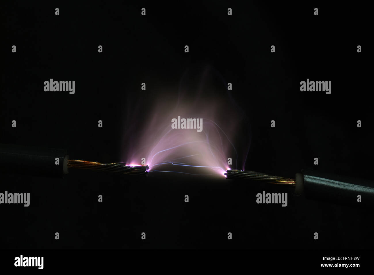 high voltage electrical spark Stock Photo - Alamy