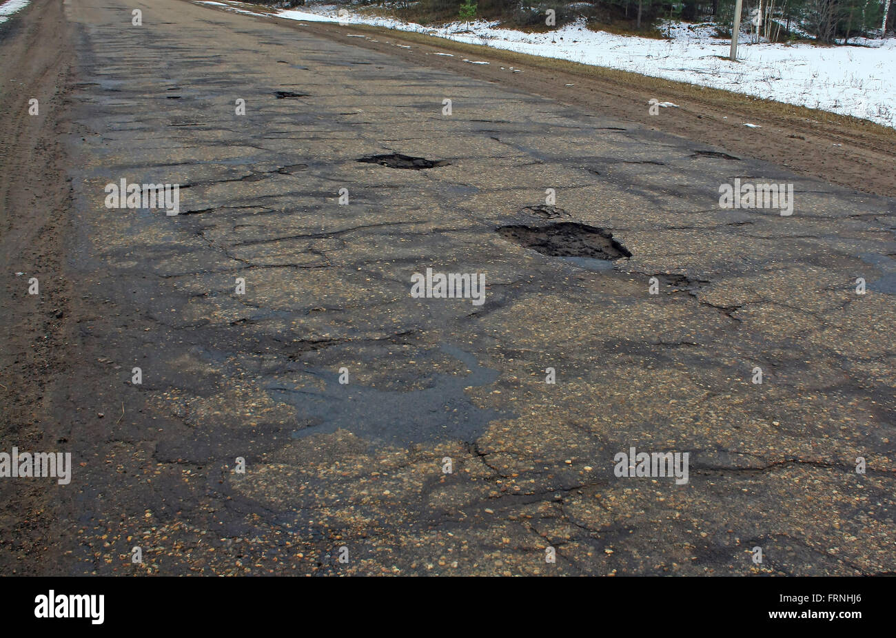 Winter potholes hi-res stock photography and images - Alamy