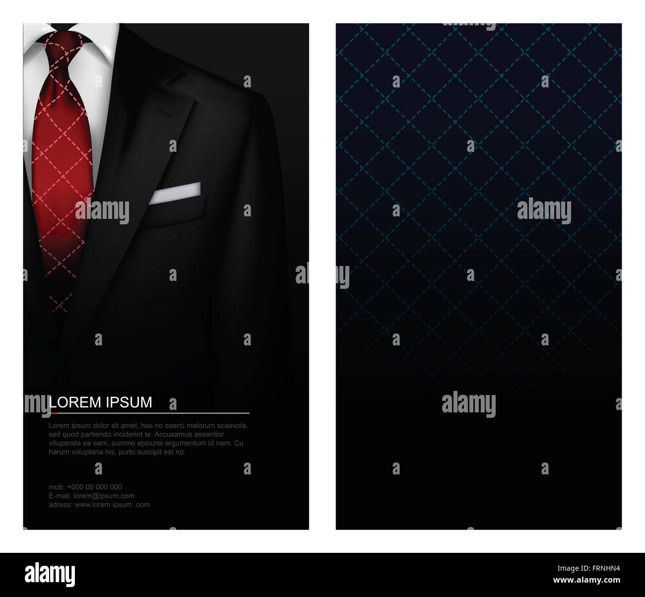 Black suit black background Stock Vector Images - Alamy