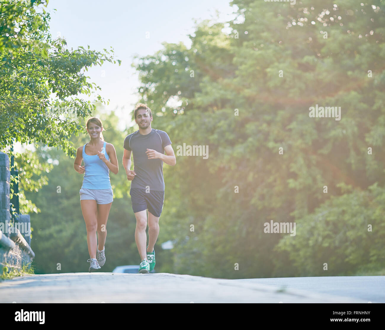 Couple exercise sport athletic hi-res stock photography and images - Alamy