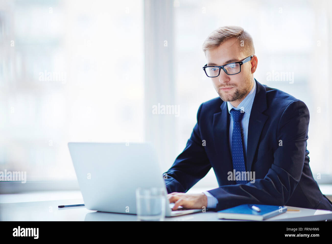 Businessman at work Stock Photo - Alamy