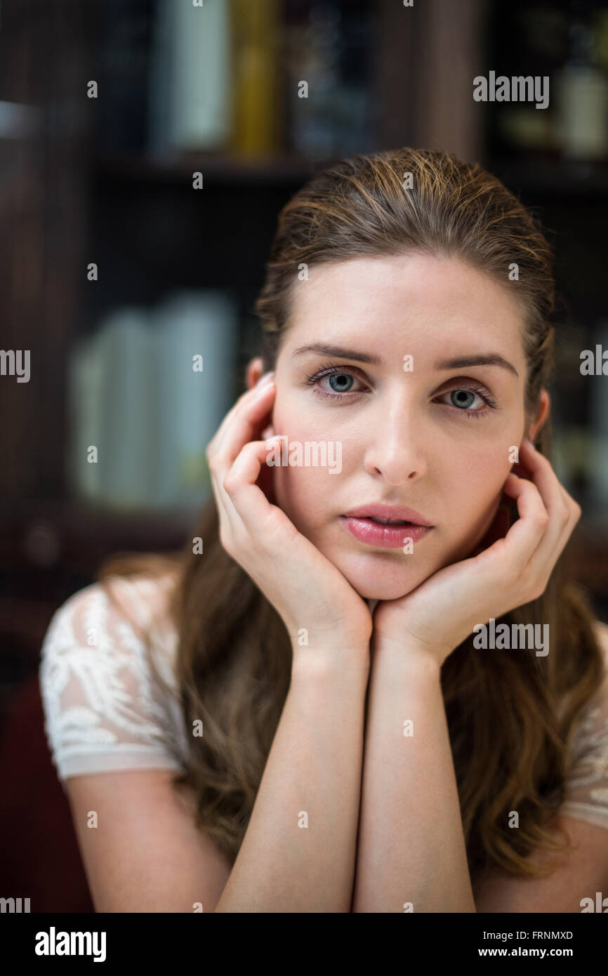 Hand chin portrait hi-res stock photography and images - Alamy