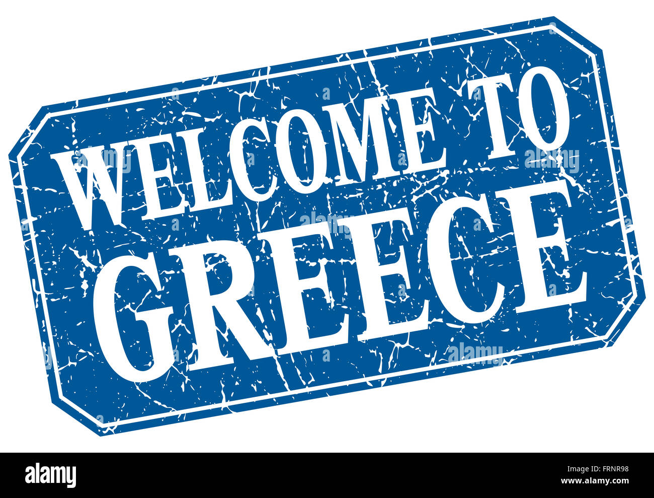 Welcome to greece sign Cut Out Stock Images & Pictures - Alamy
