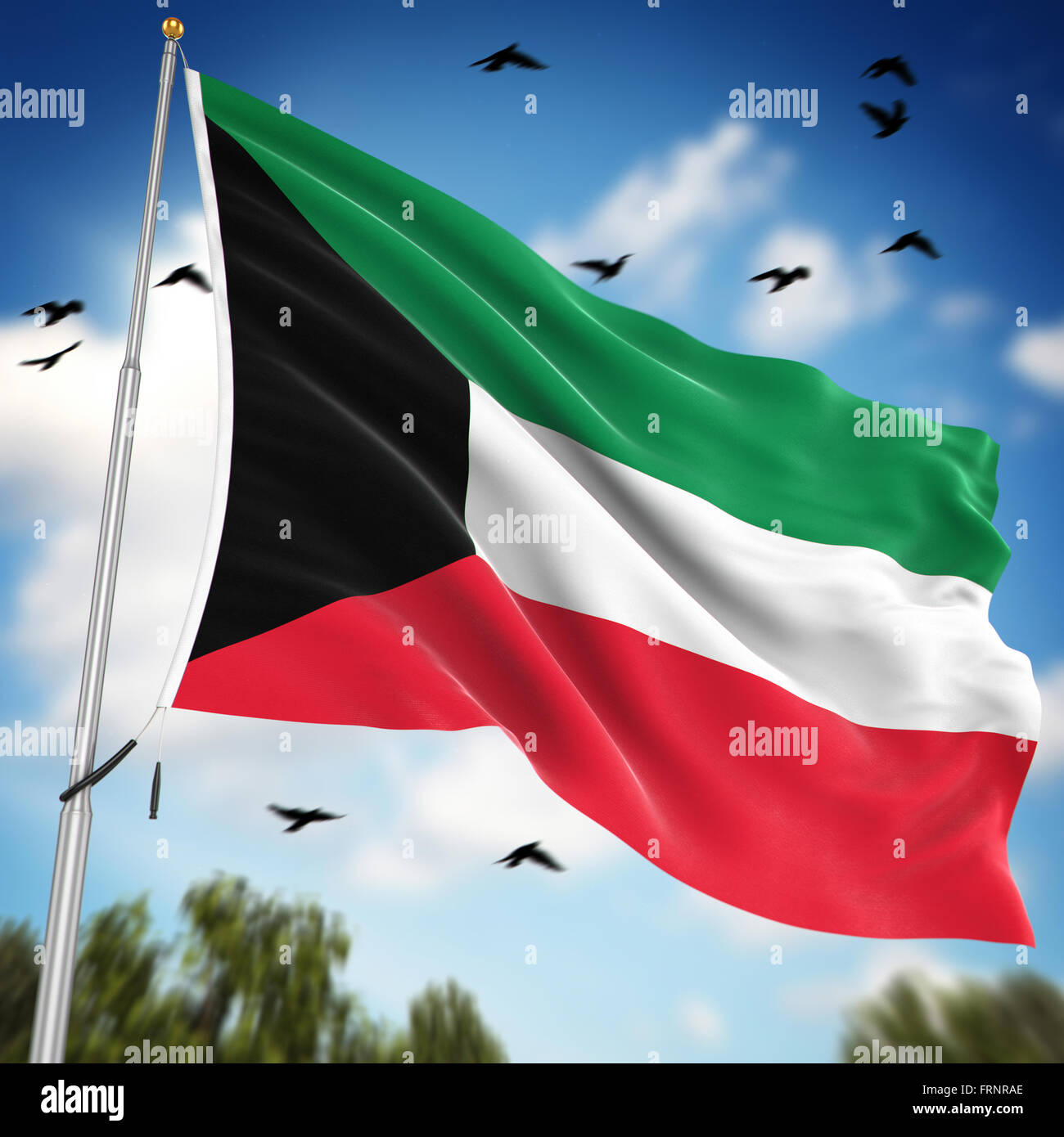 Kuwait flag hi-res stock photography and images - Alamy