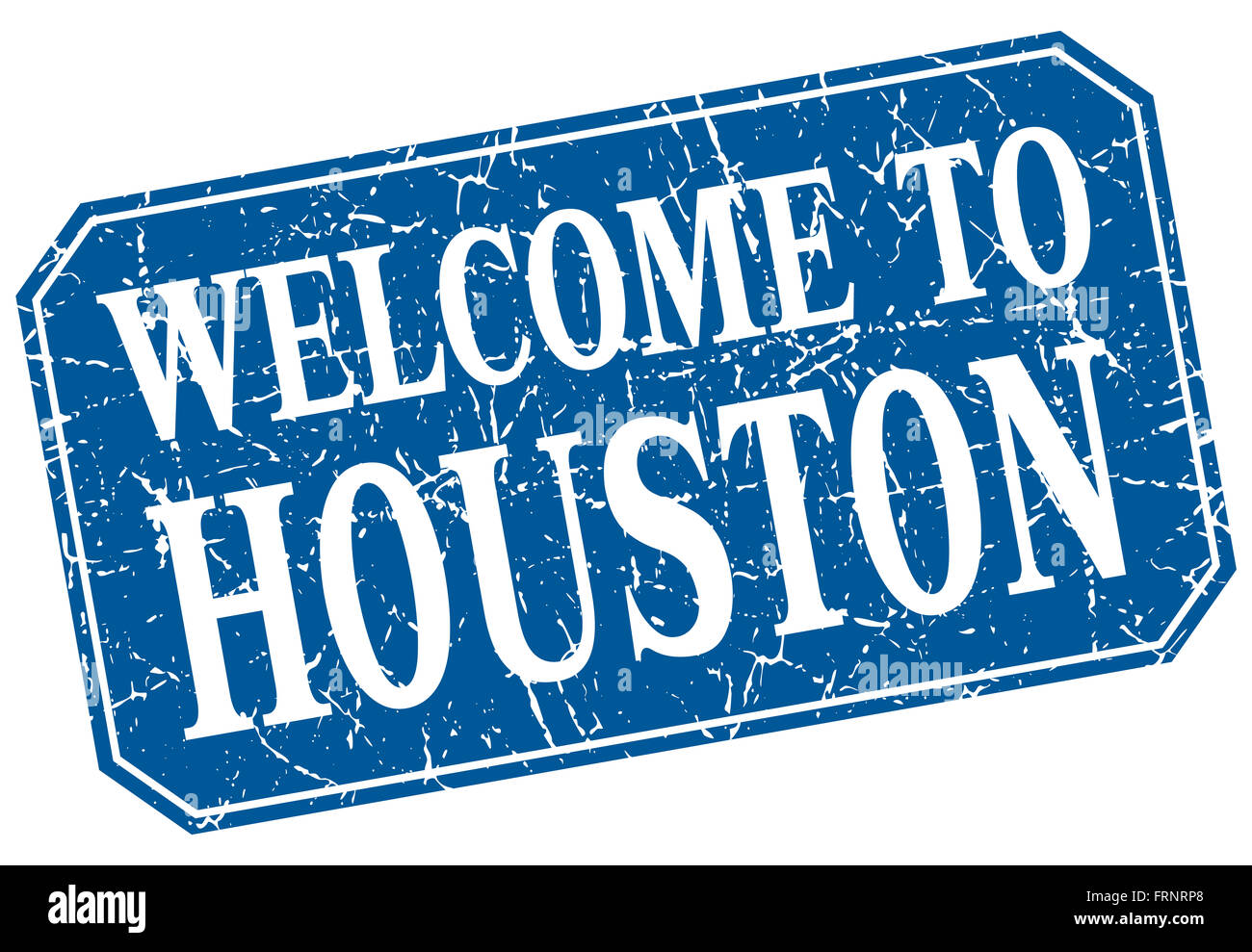 Welcome houston stamp Cut Out Stock Images & Pictures - Alamy