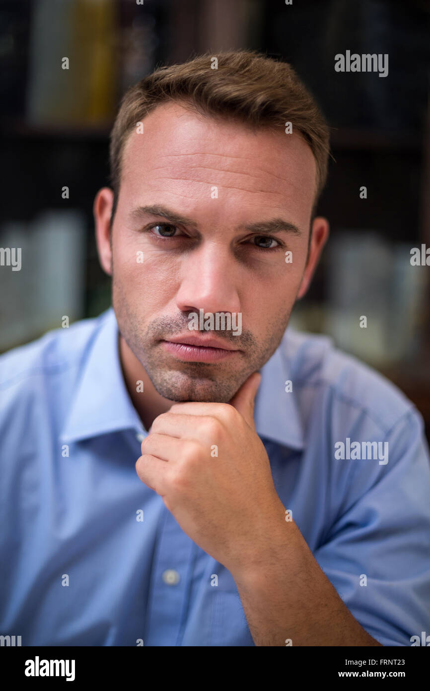 Portrait of confident man Stock Photo - Alamy