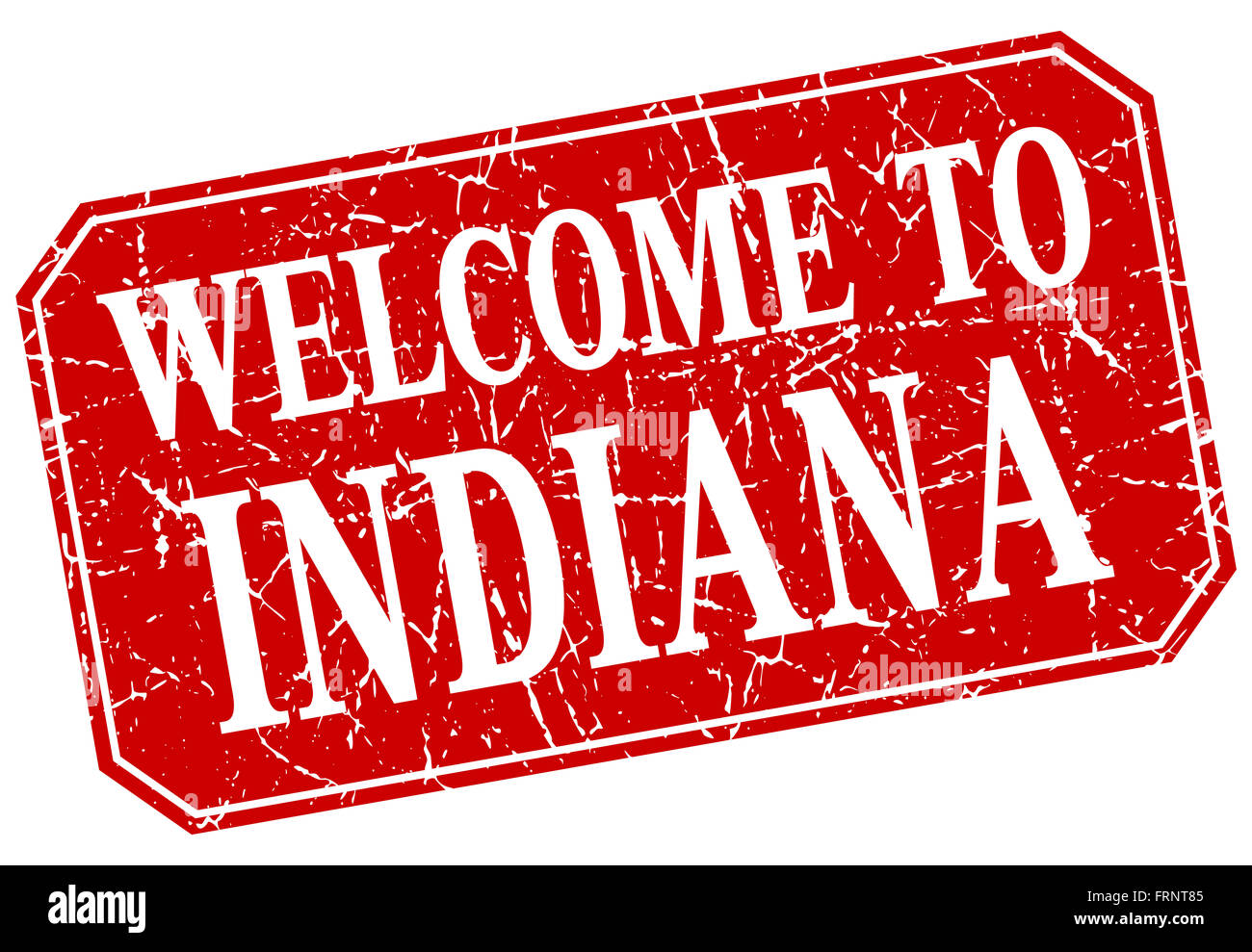 Welcome to indiana sign Cut Out Stock Images & Pictures - Alamy