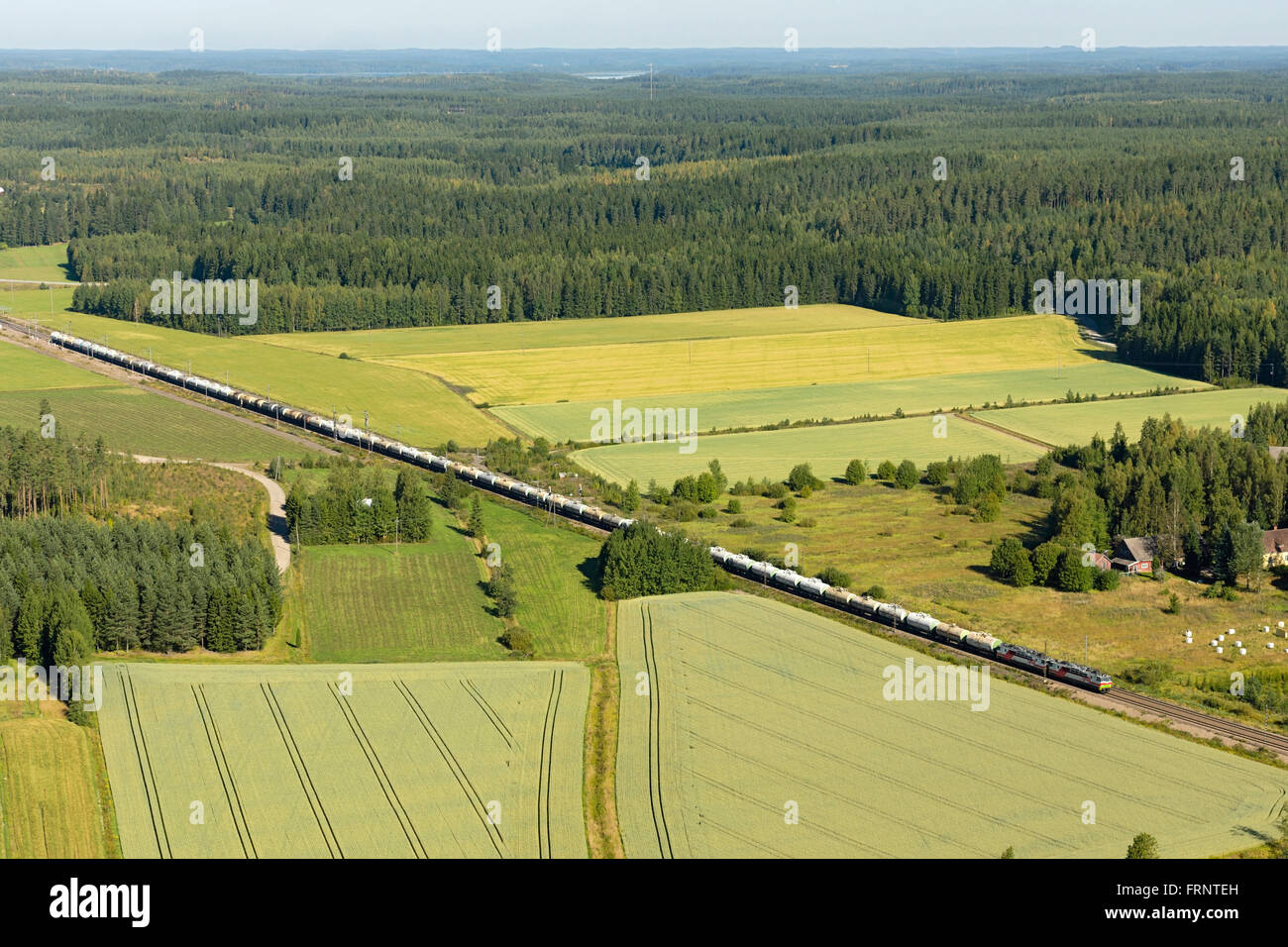 A very long freight train train hi-res stock photography and images - Alamy