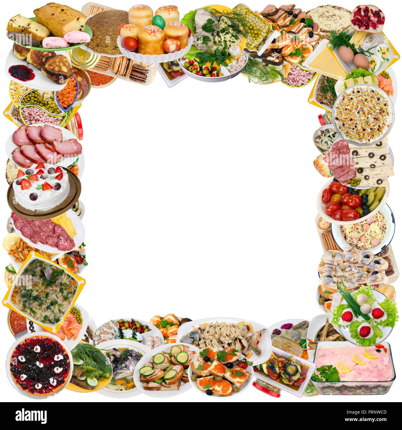 Food frame hi-res stock photography and images - Alamy
