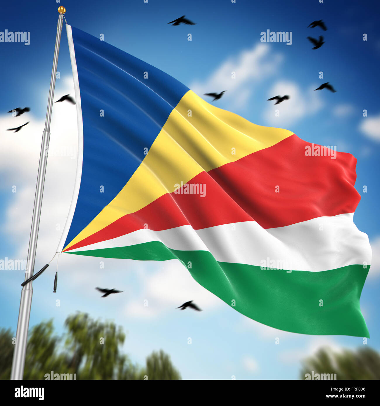 Seychelles seychelles flag hi-res stock photography and images - Alamy