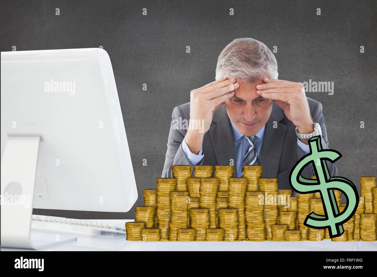 Concerned businessman hi-res stock photography and images - Alamy