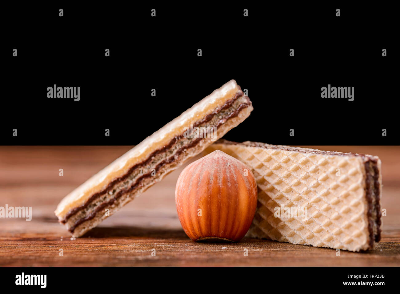 Hazelnut wafer hi-res stock photography and images - Alamy