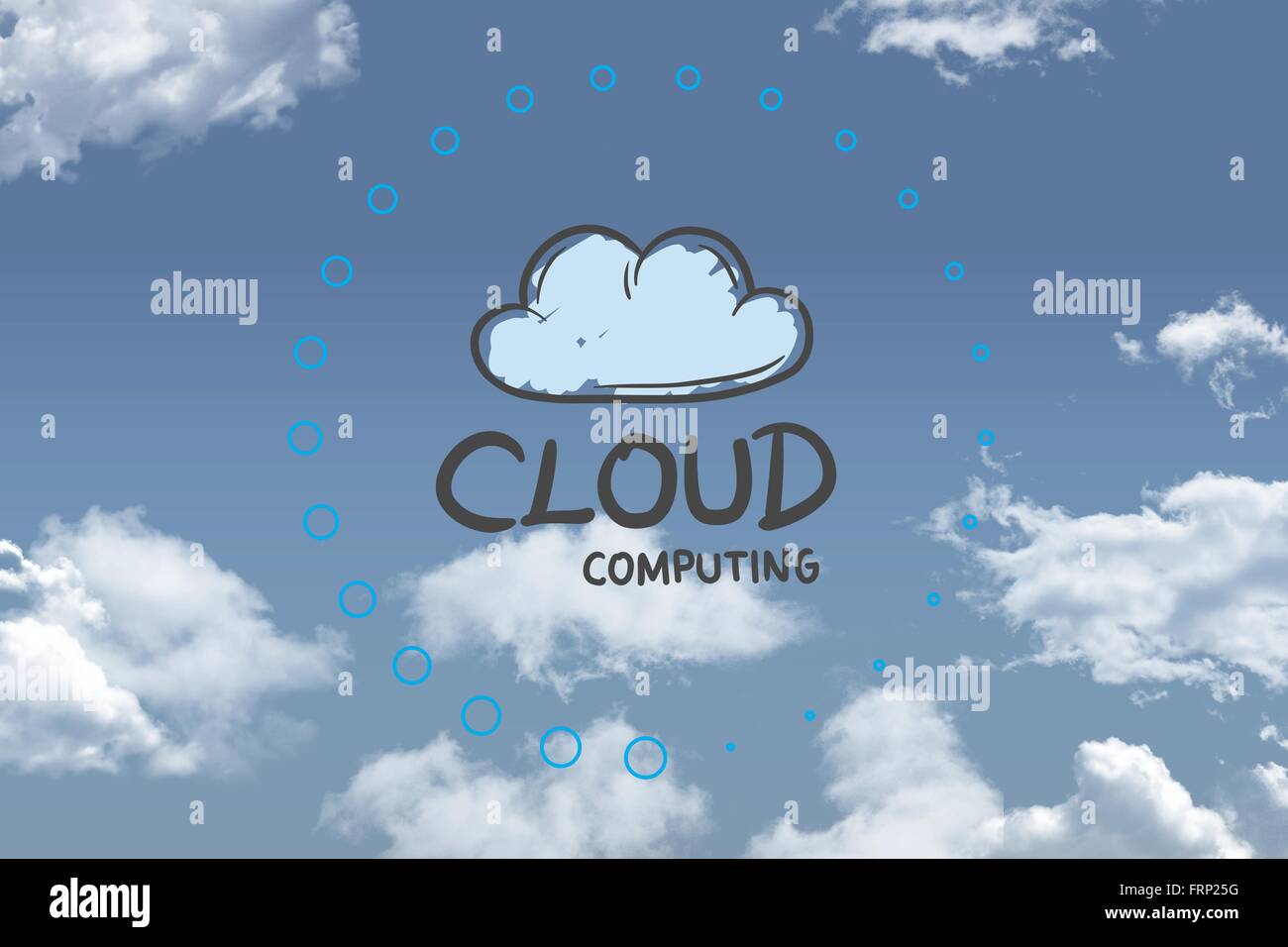Cloud computing graphic Stock Photo - Alamy
