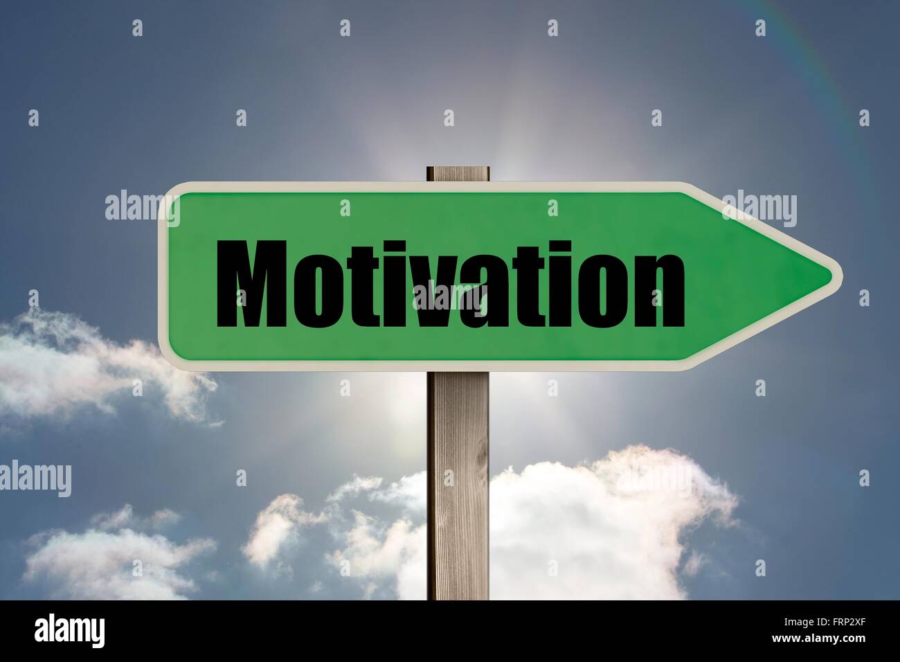 Composite image of green motivation sign Stock Photo - Alamy