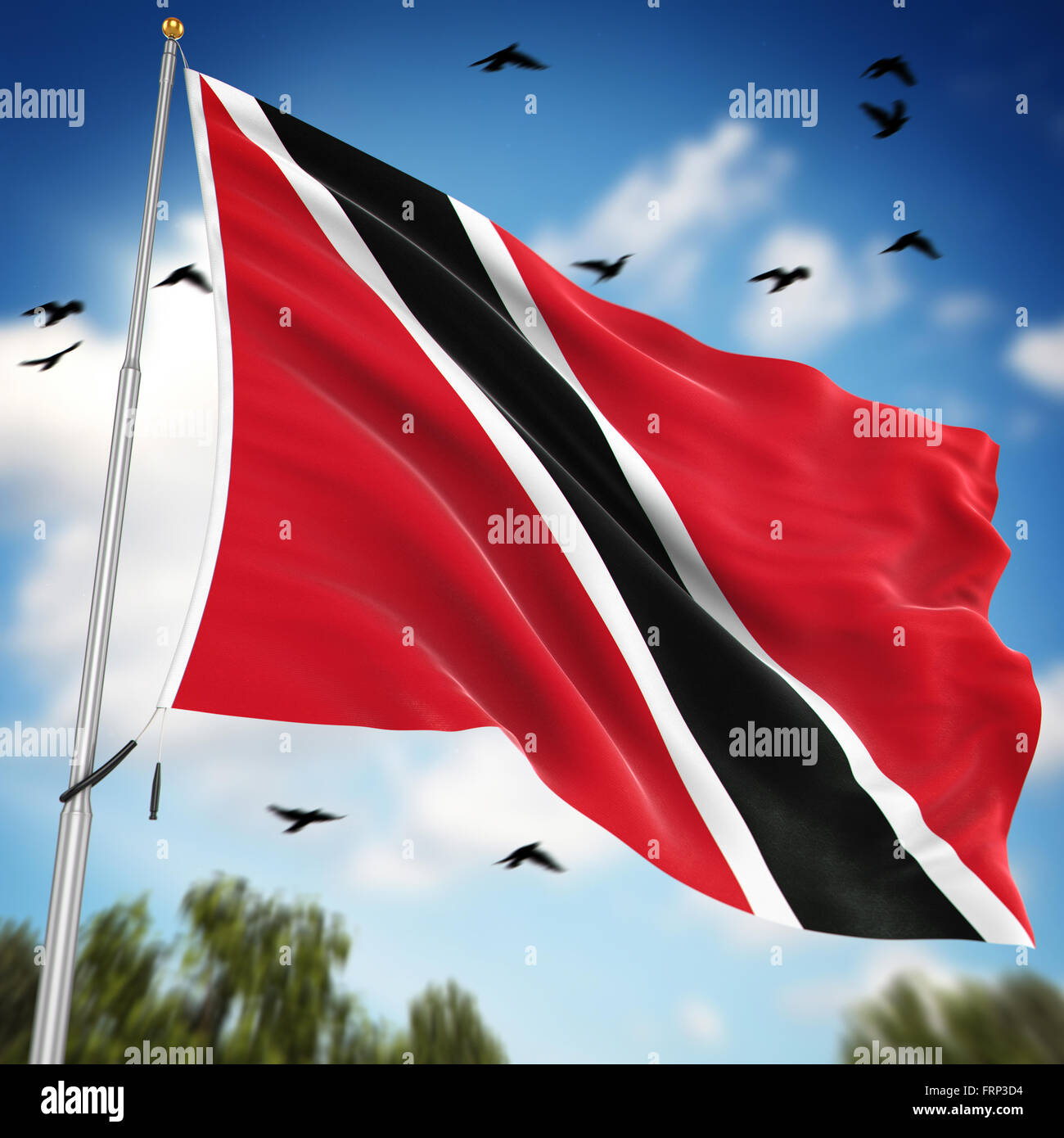 Trinidad and tobago flag hi-res stock photography and images - Alamy