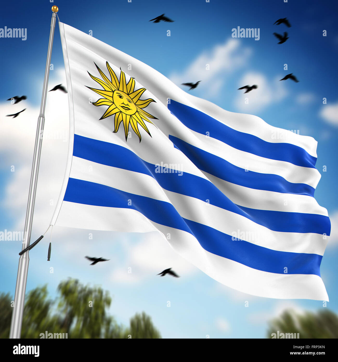 Uruguay flag hi-res stock photography and images - Alamy
