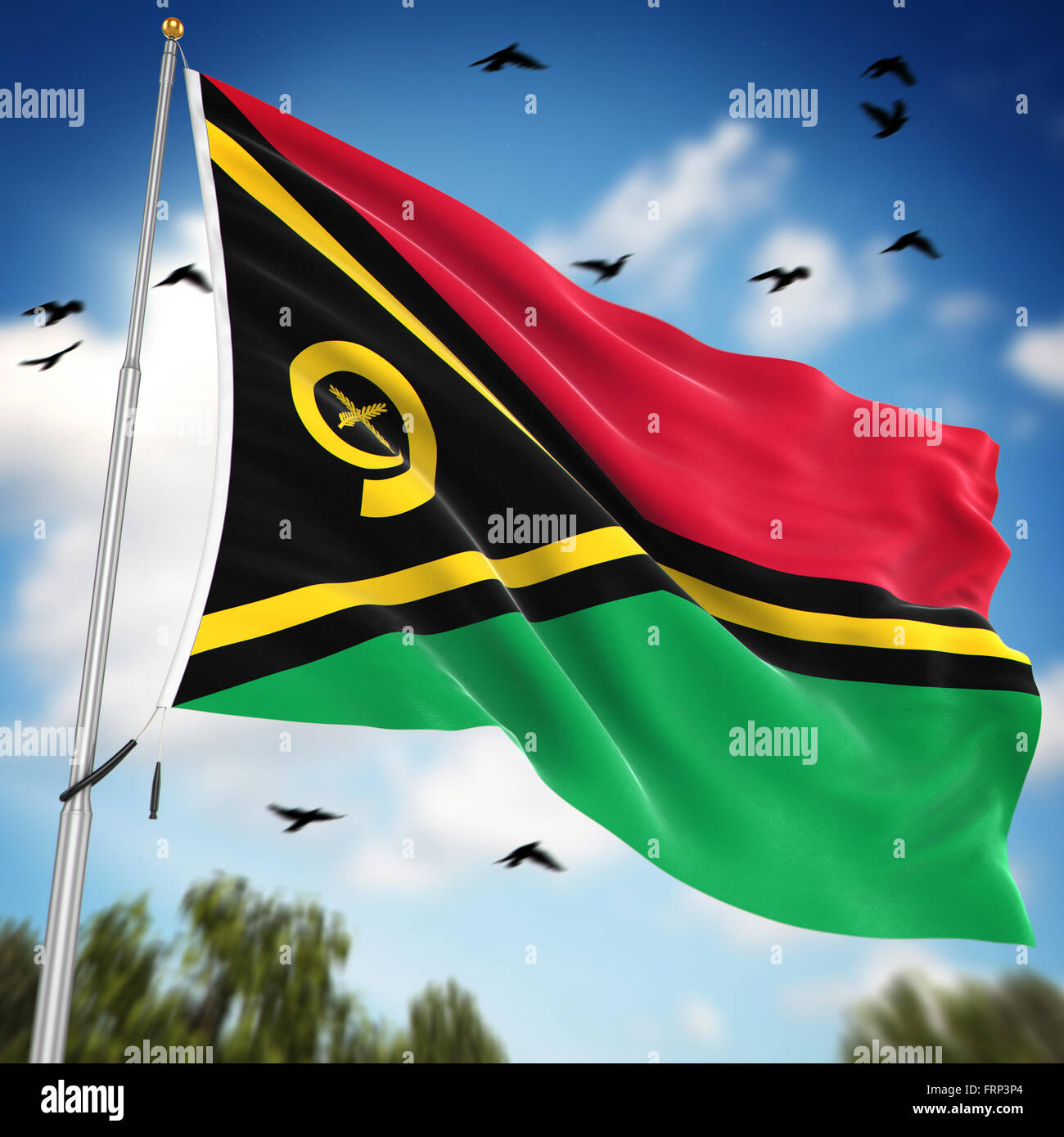 Flag of vanuatu hi-res stock photography and images - Alamy