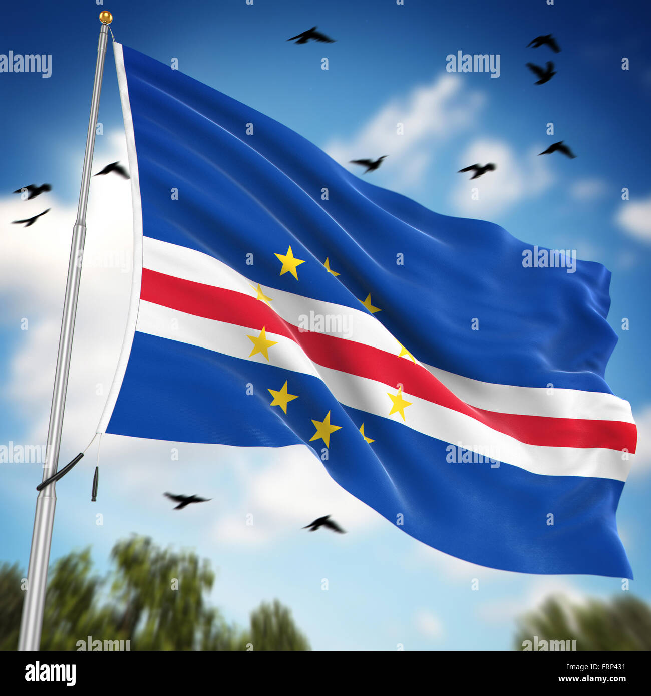 Cape verde national flag hi-res stock photography and images - Alamy
