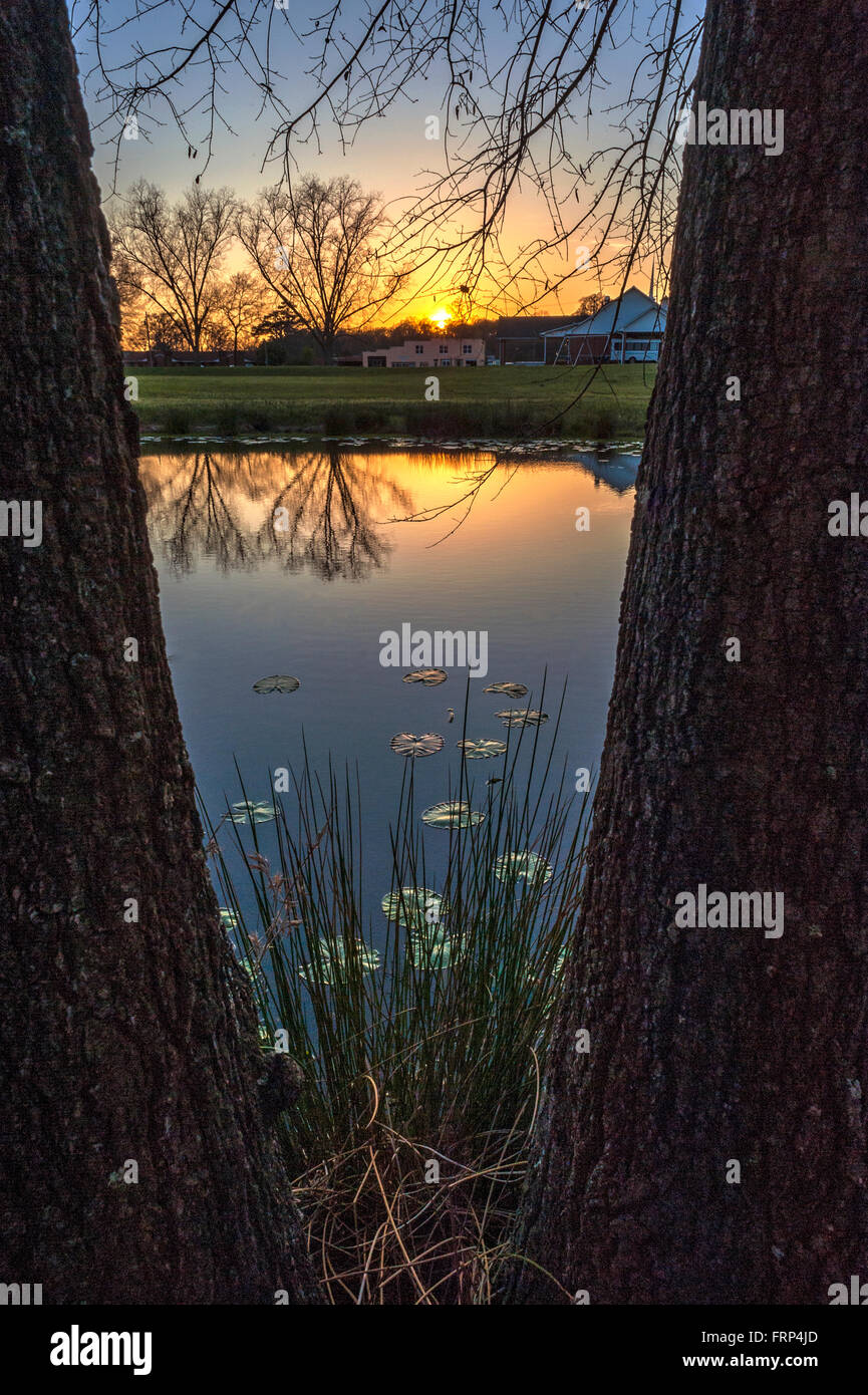 A peaceful sunset in Vernon, Al Stock Photo - Alamy