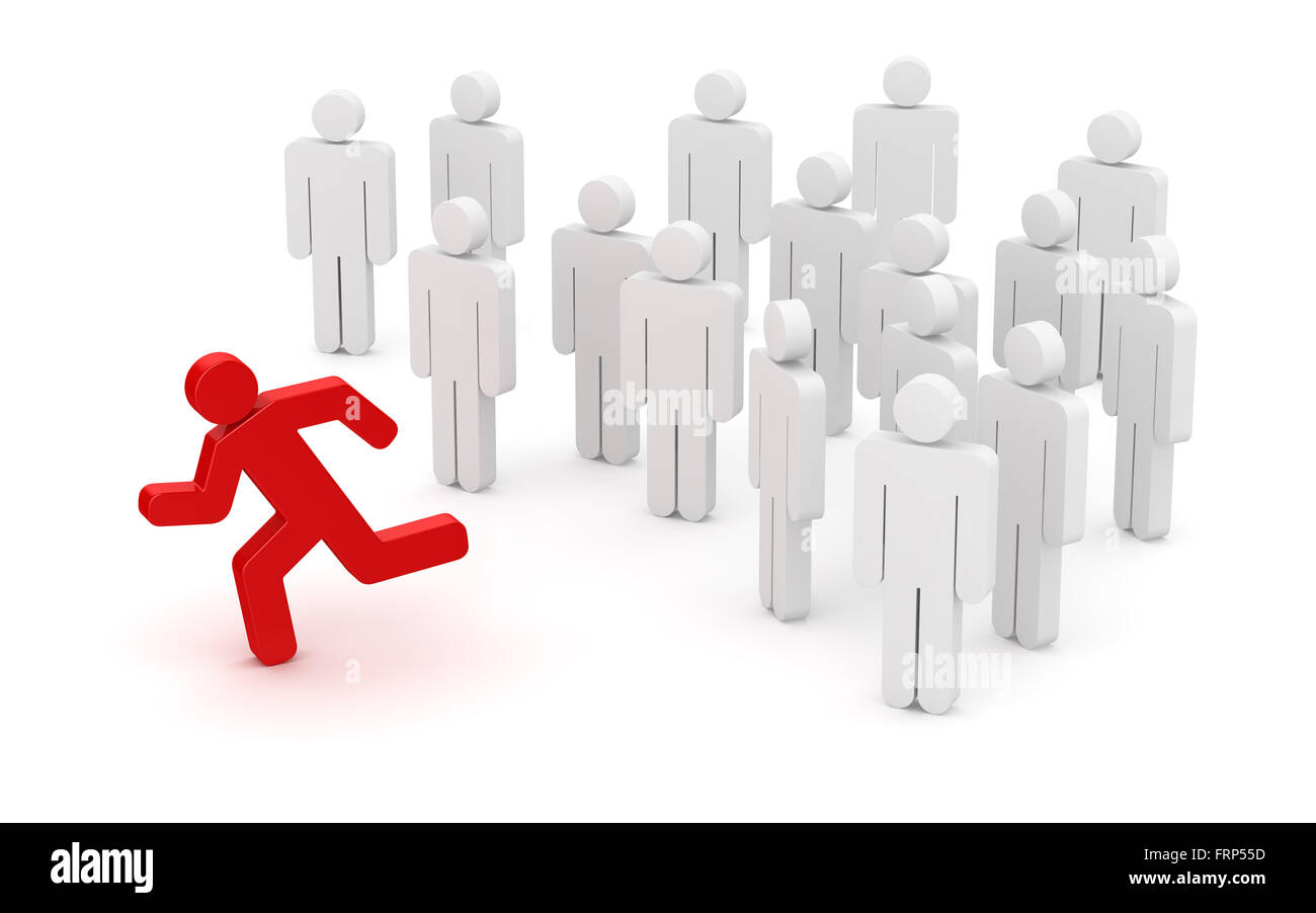 Different 3d man running , This is a computer generated and 3d rendered ...