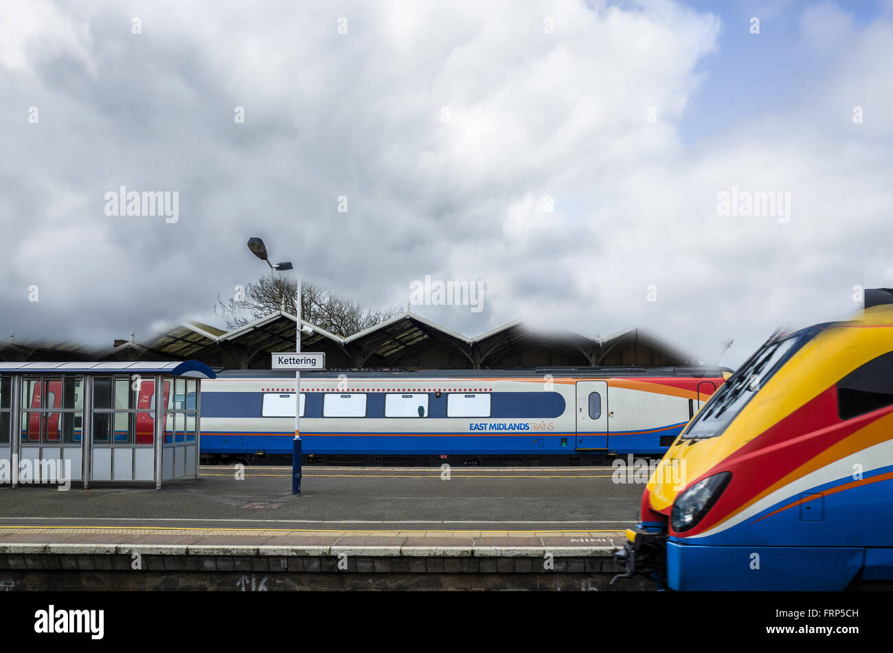 Kettering rail station, England Stock Photo - Alamy