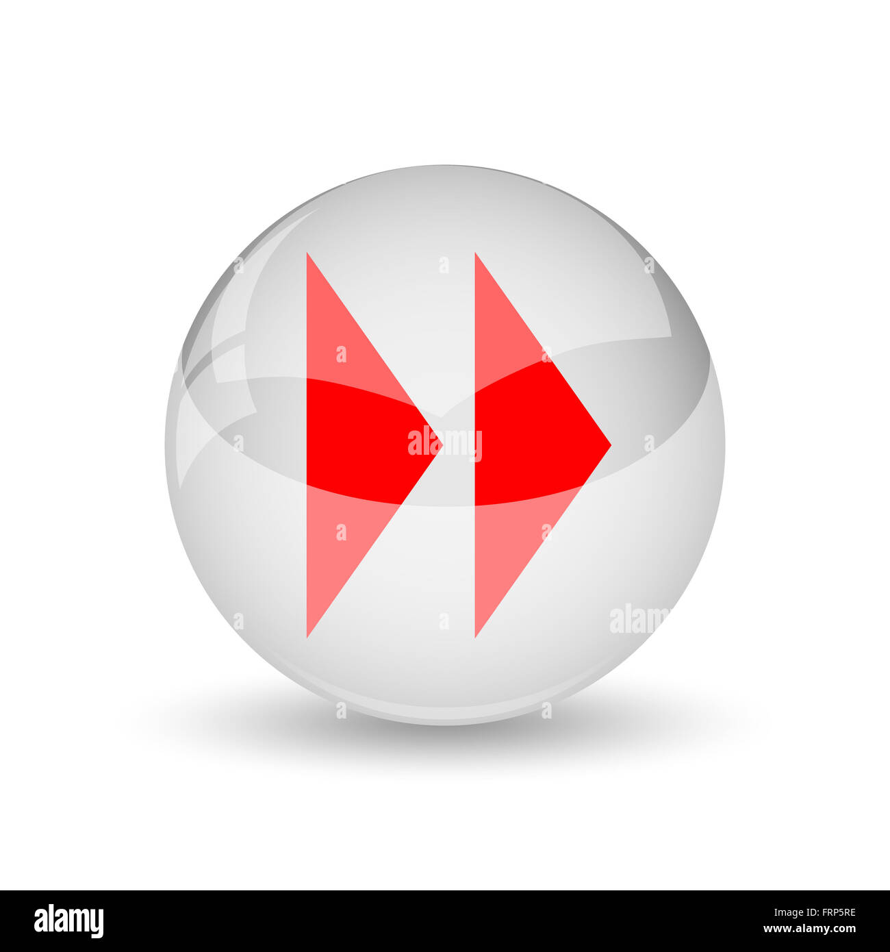 Fast forward sign icon. Internet button on white background Stock Photo ...