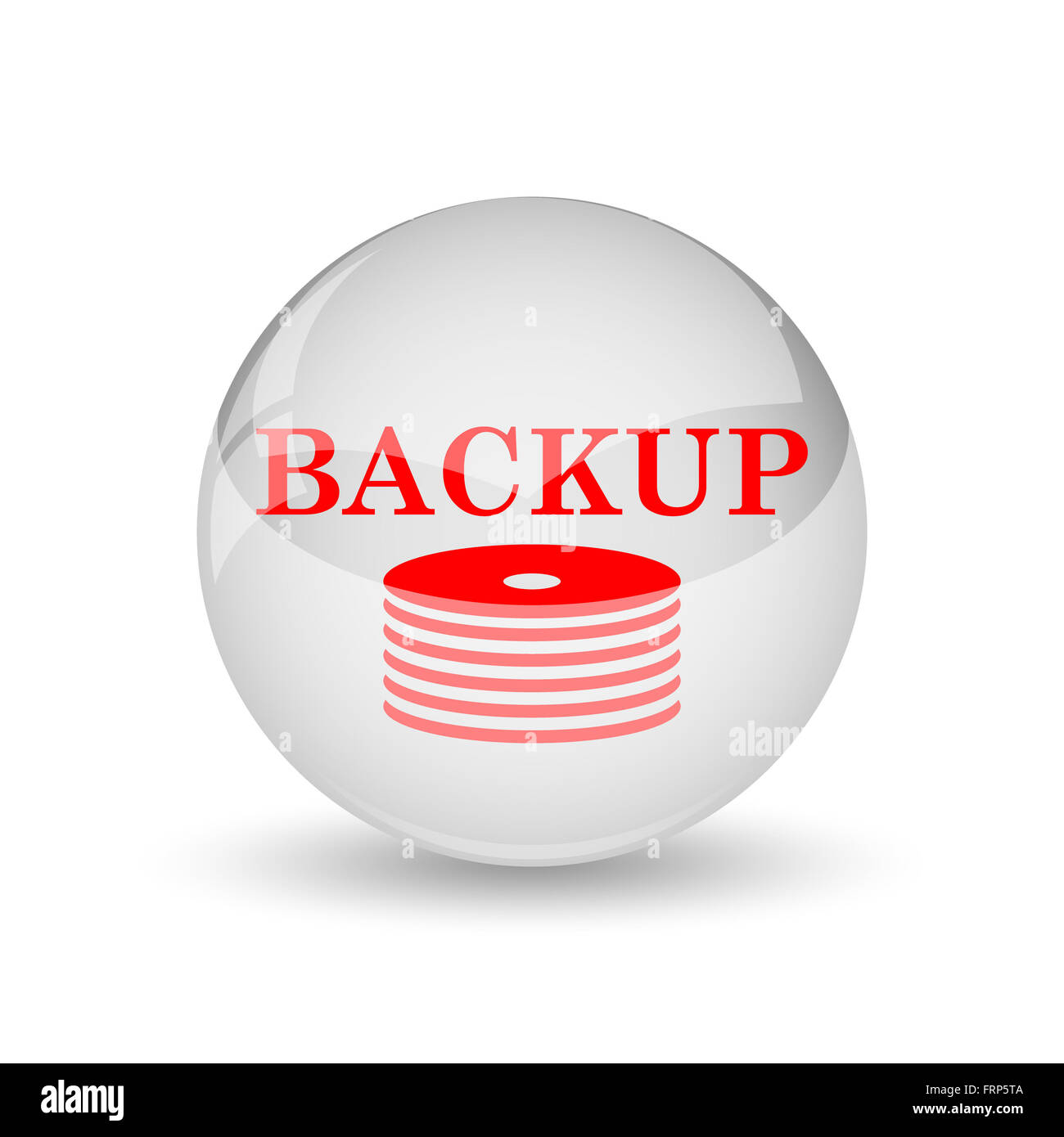 Back-up icon. Internet button on white background Stock Photo - Alamy