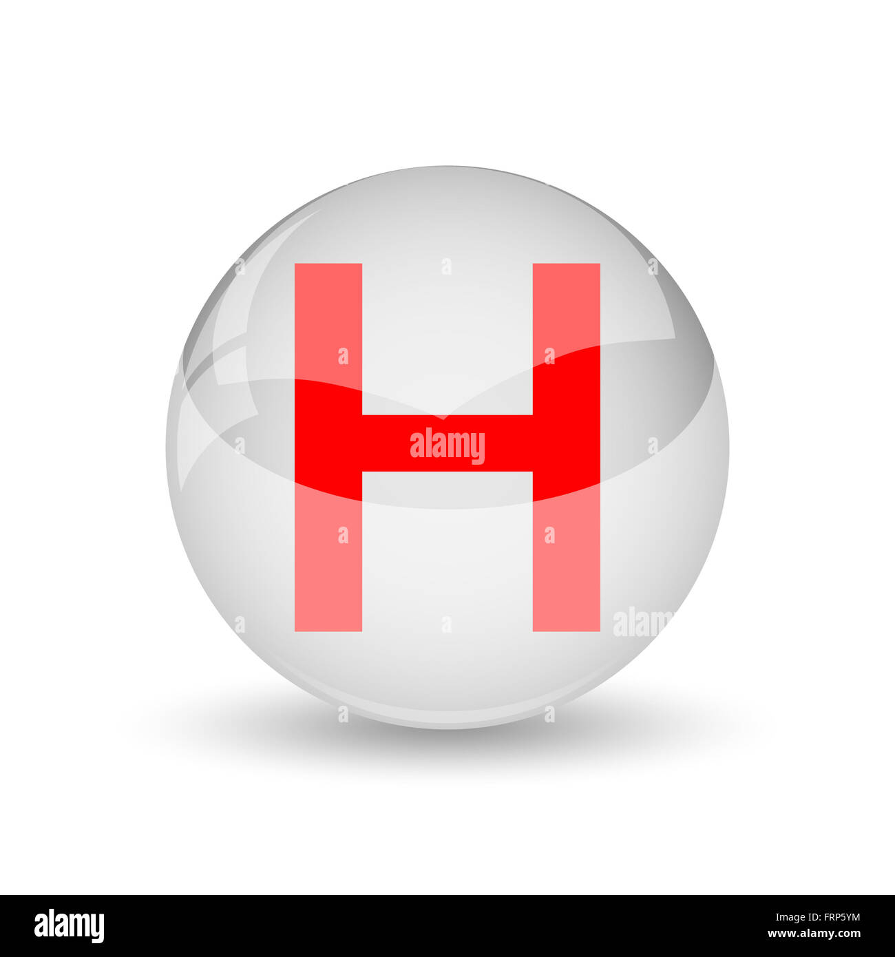 Hospital icon. Internet button on white background Stock Photo - Alamy