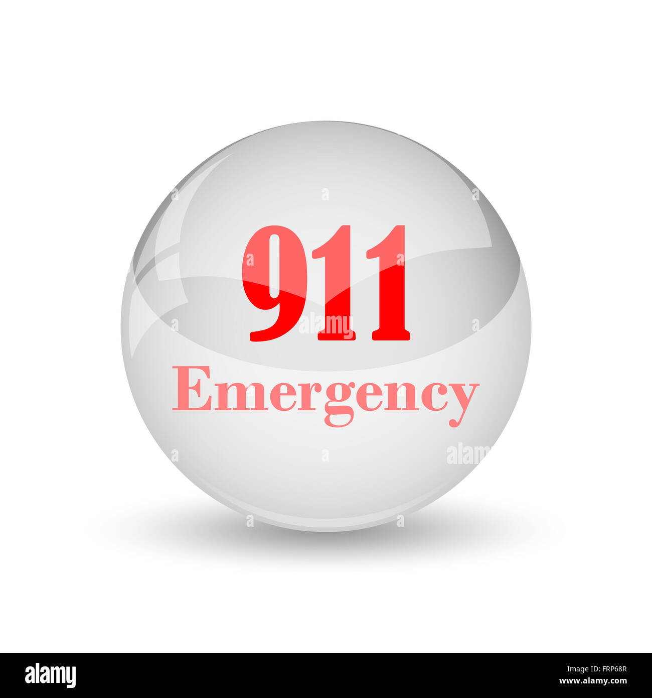 911 Emergency icon. Internet button on white background Stock Photo - Alamy