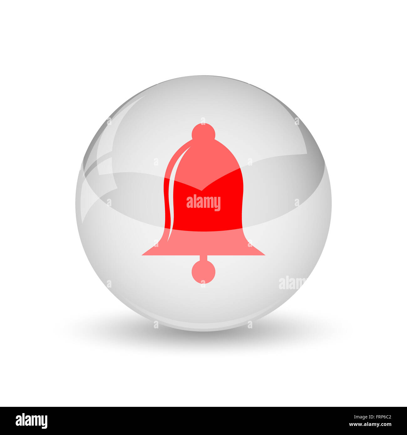 Bell icon. Internet button on white background Stock Photo - Alamy