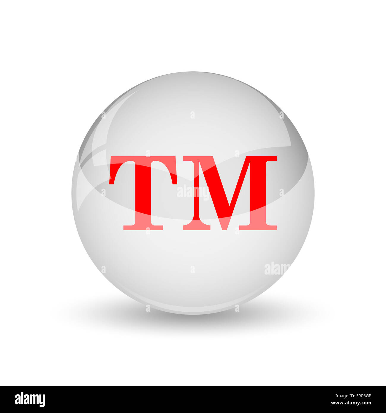 Trade mark icon. Internet button on white background Stock Photo - Alamy