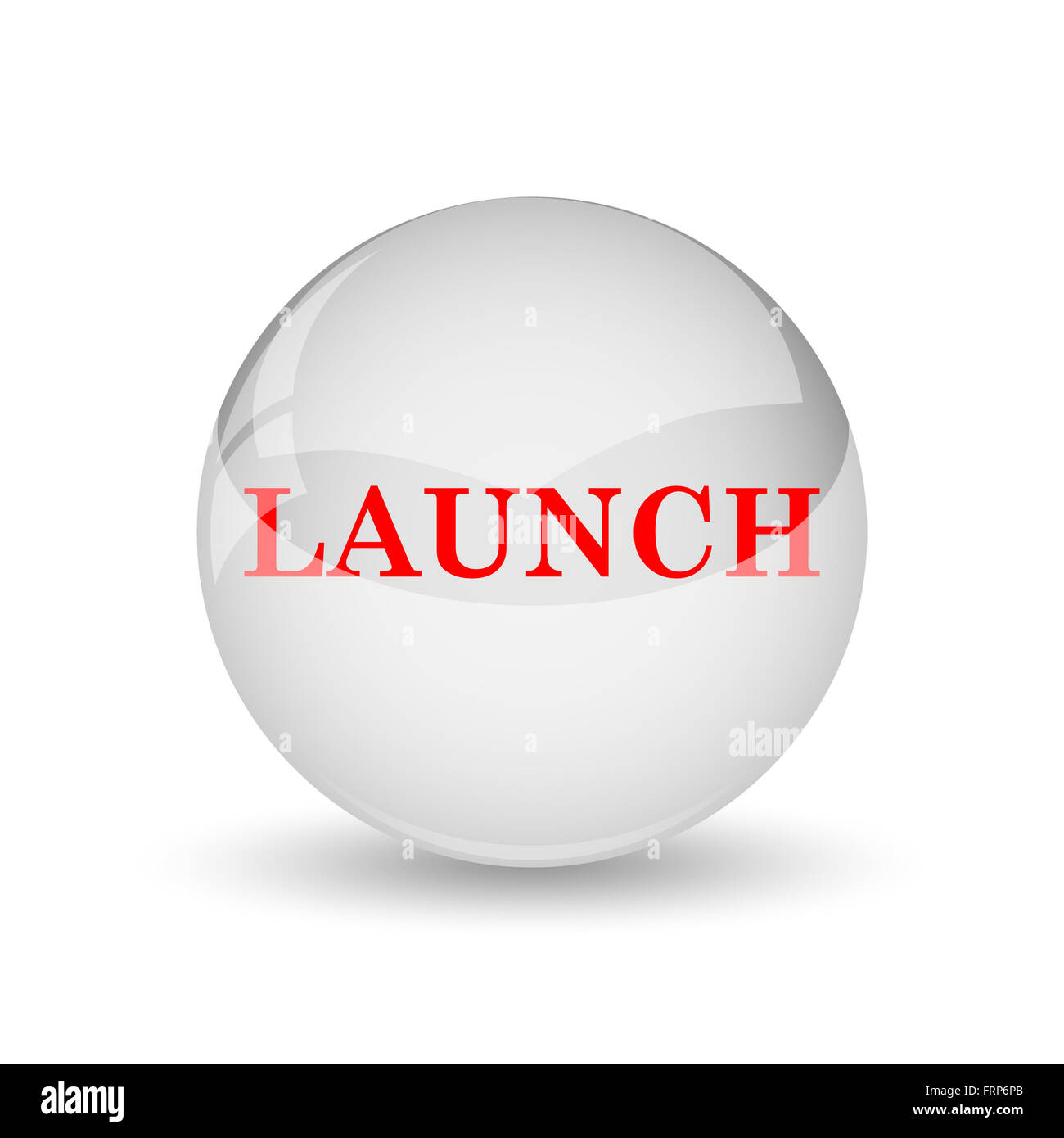 Launch icon. Internet button on white background Stock Photo - Alamy