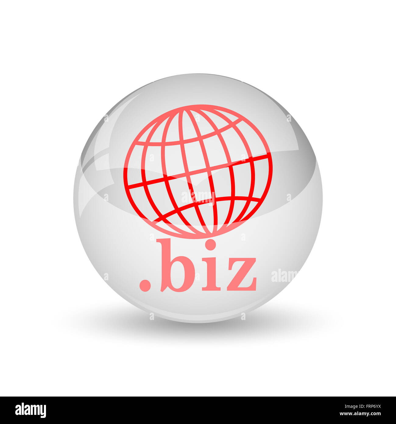 .biz icon. Internet button on white background Stock Photo - Alamy