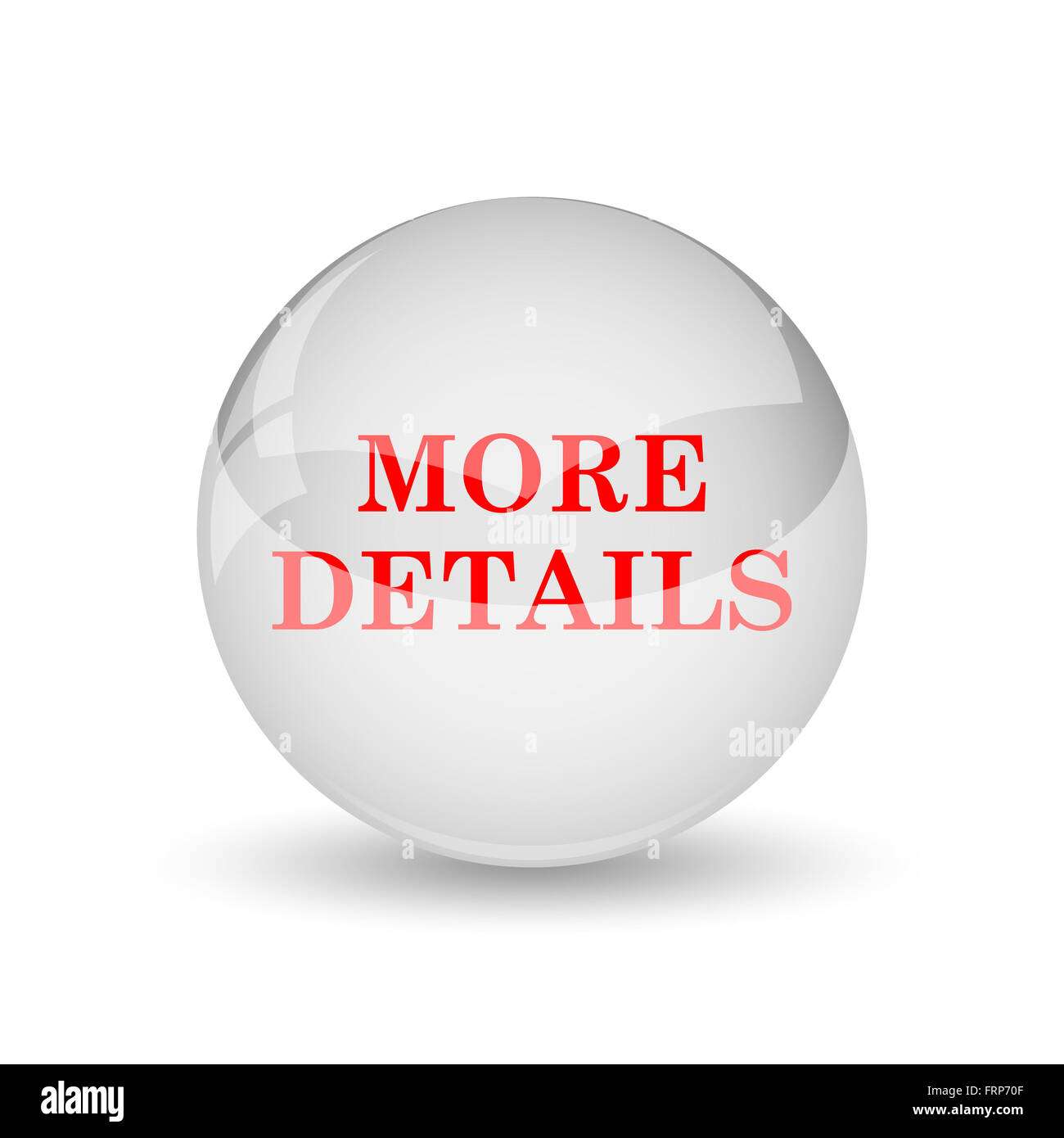 More details icon. Internet button on white background Stock Photo - Alamy
