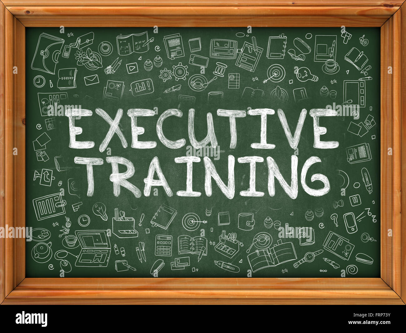 Executive Training - Hand Drawn on Green Chalkboard Stock Photo - Alamy