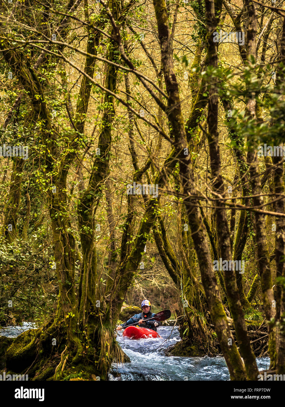 Whitewater kayaking in Spain Stock Photo - Alamy