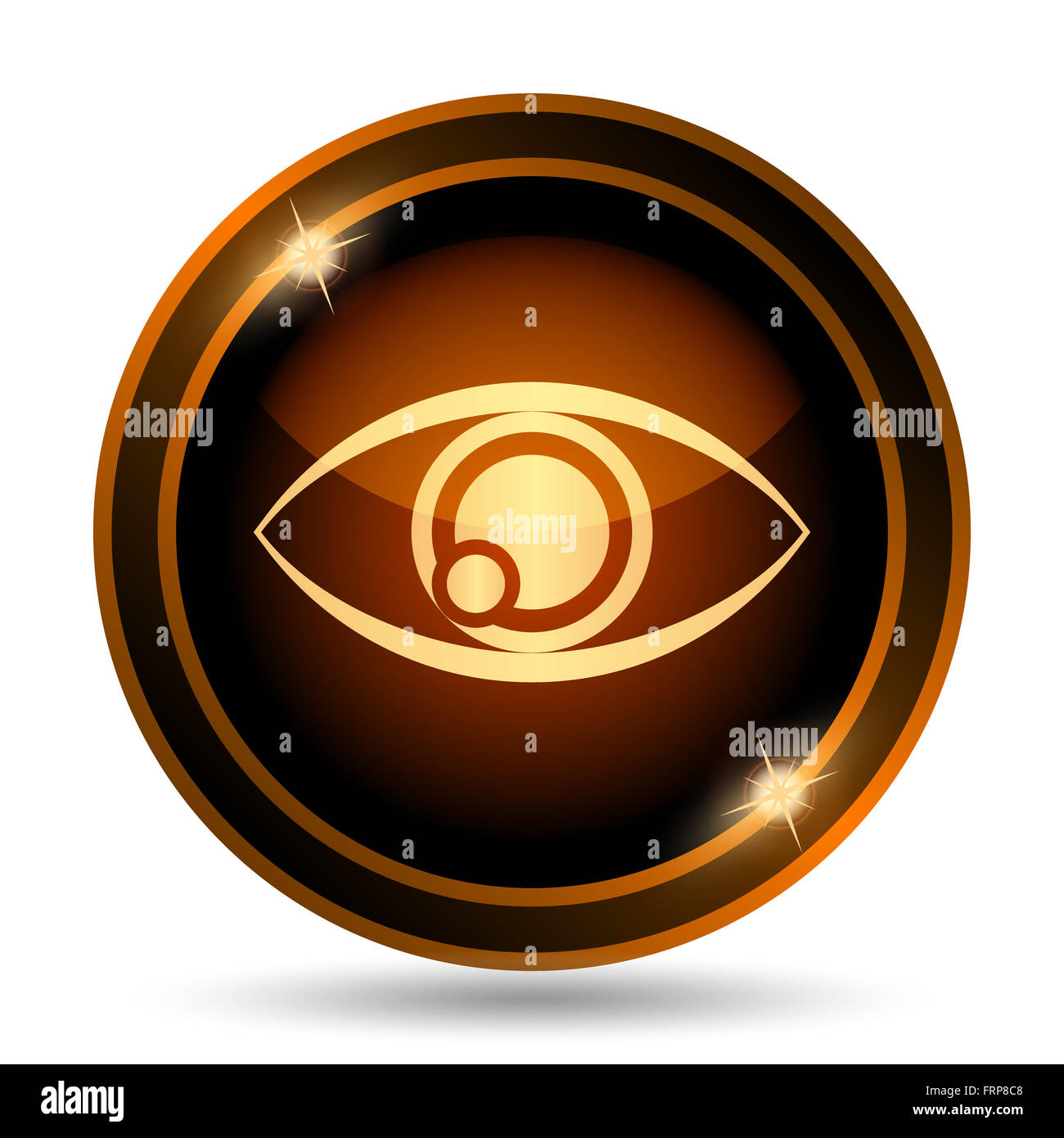 Eye icon. Internet button on white background Stock Photo - Alamy