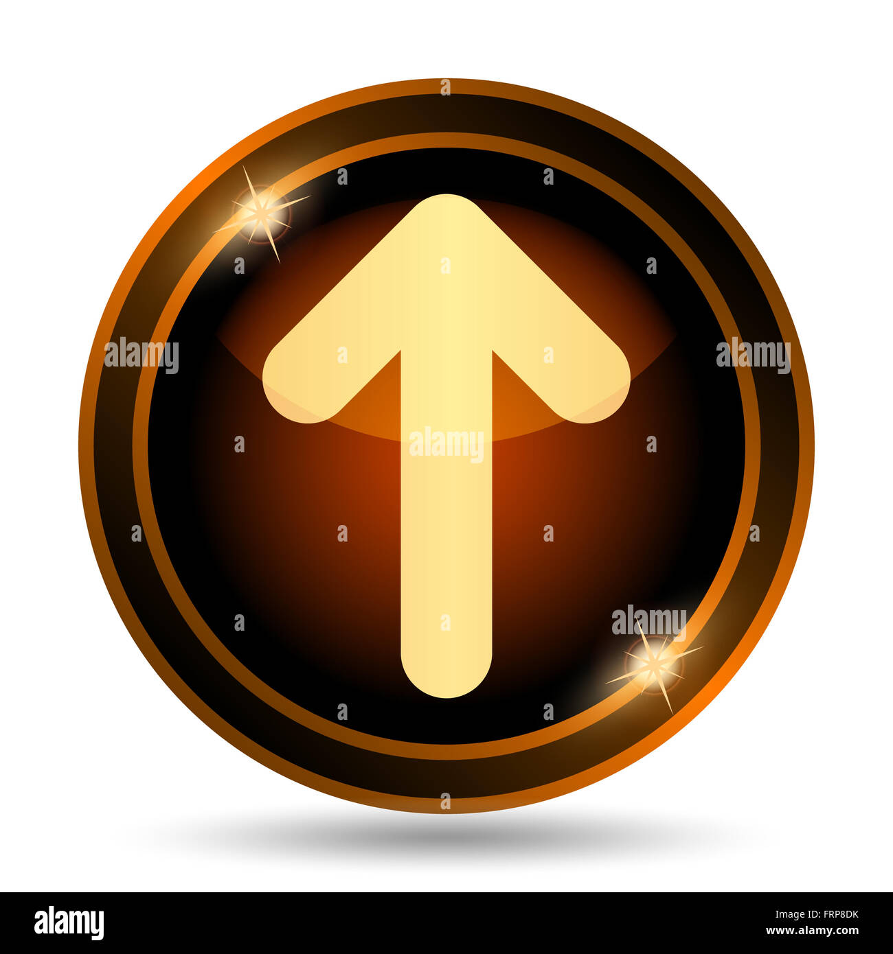 Up arrow icon. Internet button on white background Stock Photo - Alamy